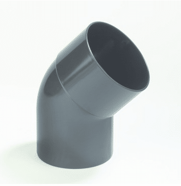 Bocht buis 45° PVC - kopen | J&S Dakplaten
